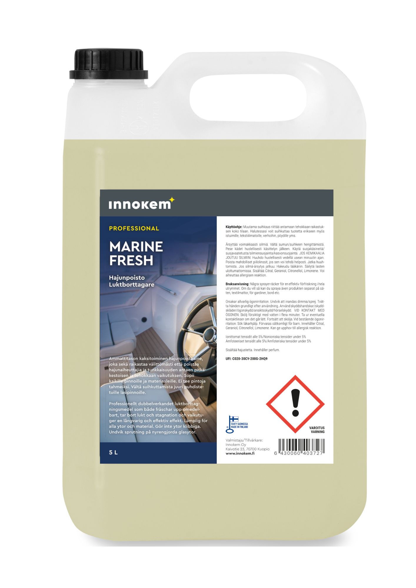 Innokem Oy | INNOKEM Marine Fresh Hajunpoisto 5L