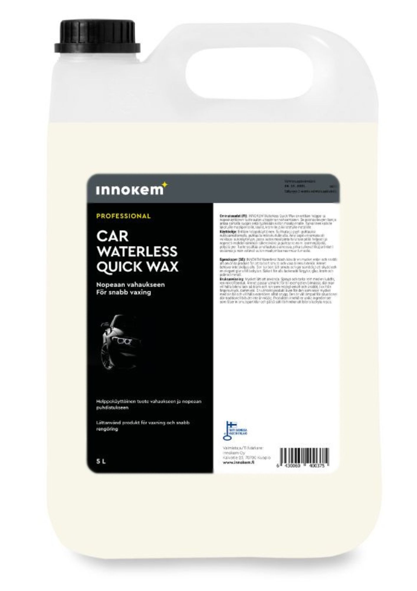 Innokem Oy | INNOKEM Waterless Pesevä Pikavaha