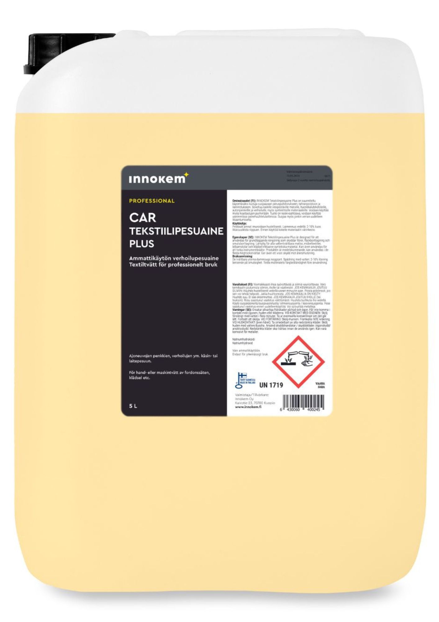 Innokem Oy | INNOKEM Textile Cleaner Plus Puhdistusaine